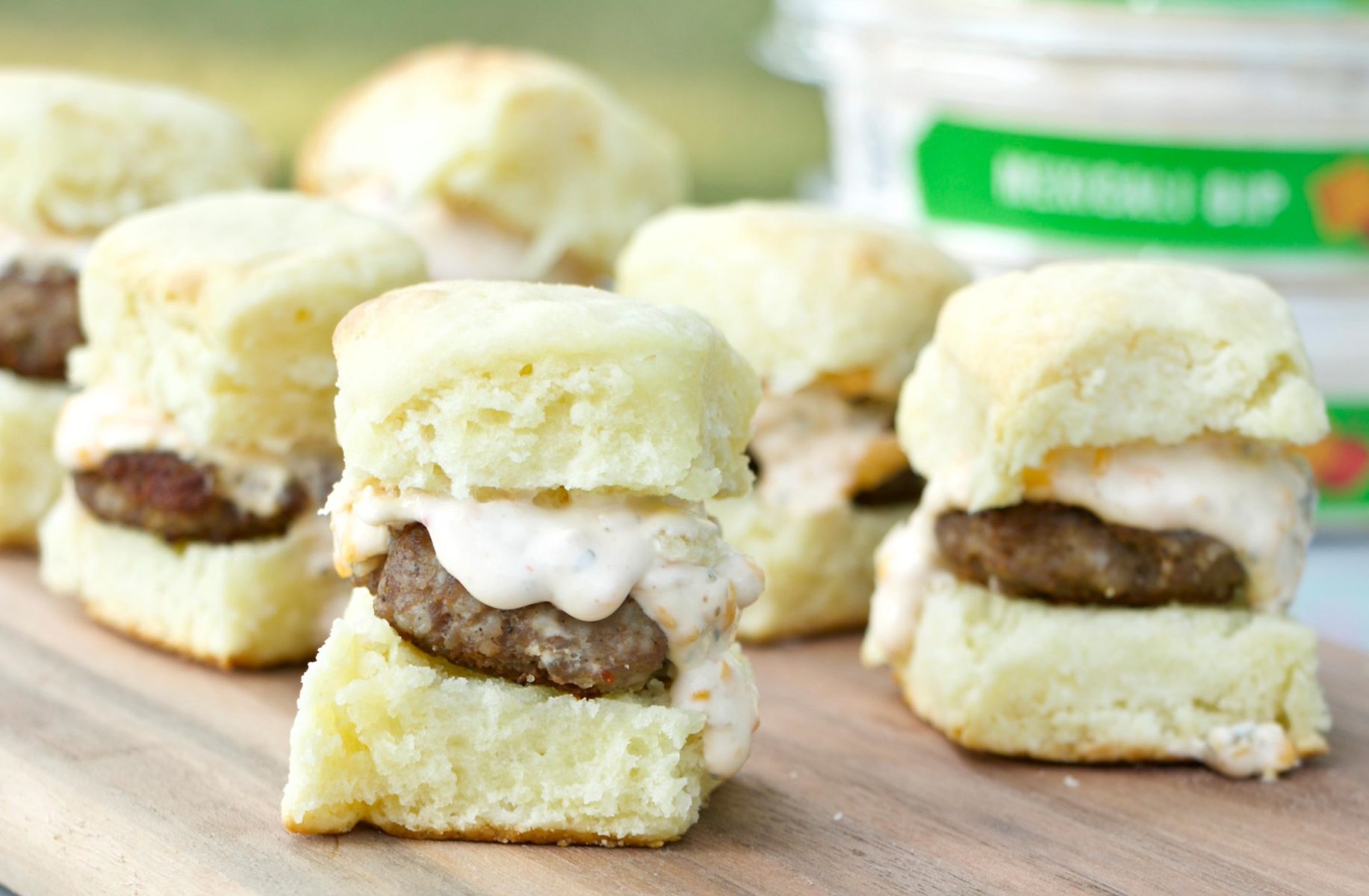 Mini Sausage and Cheese Biscuits