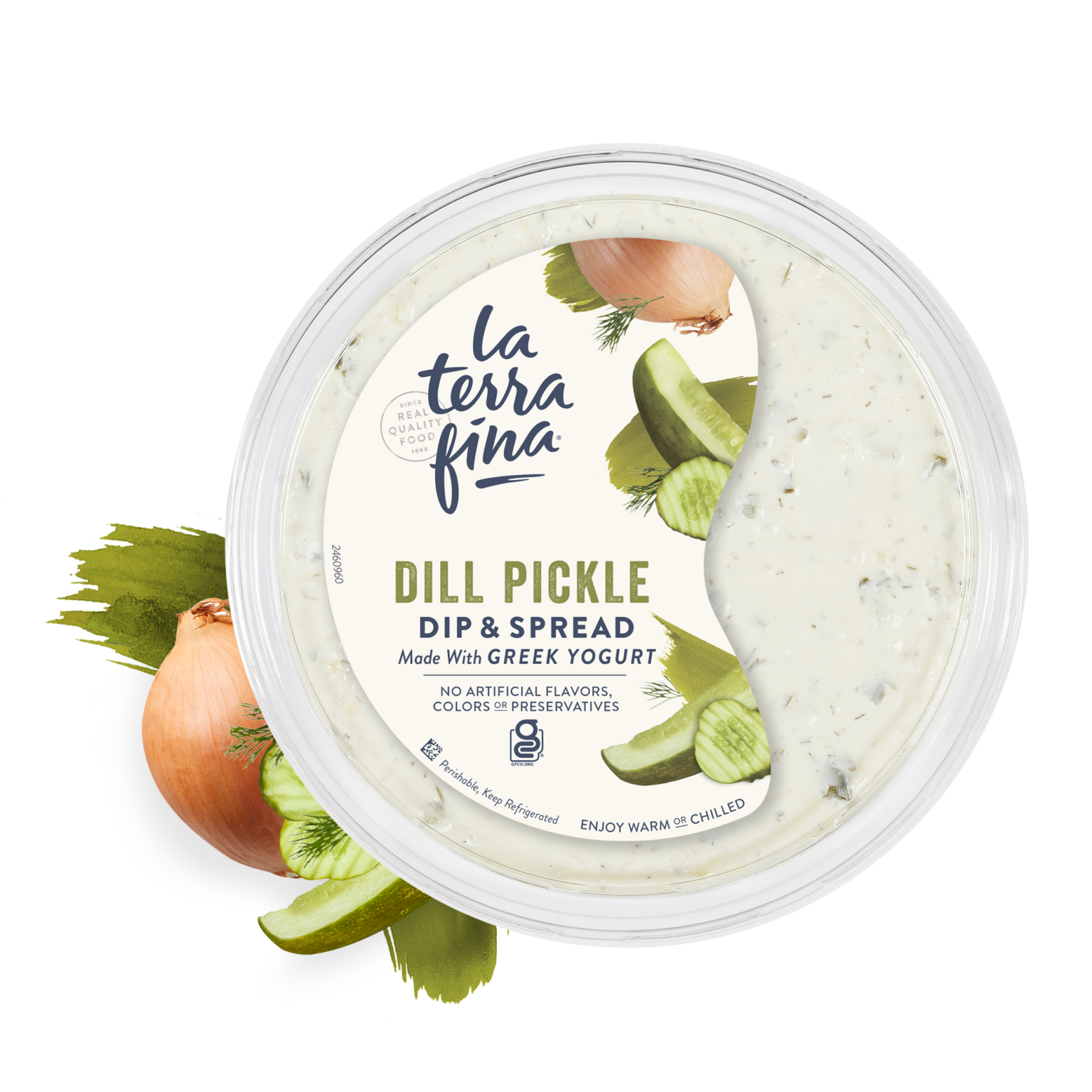 Dill Pickle Dip & Spread made with Greek Yogurt | La Terra Fina